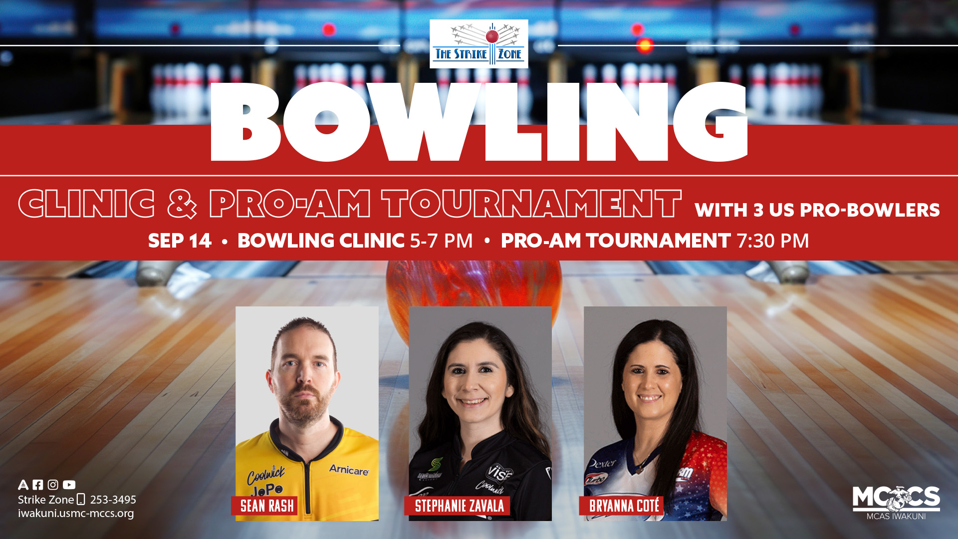 MCCS Bowling Clinic and Pro-Am Tournament