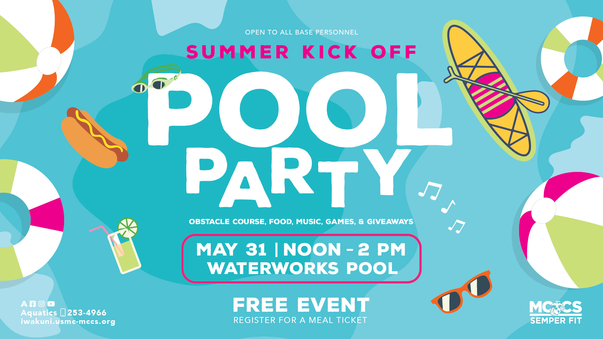 MCCS Summer Kick-Off Pool Party