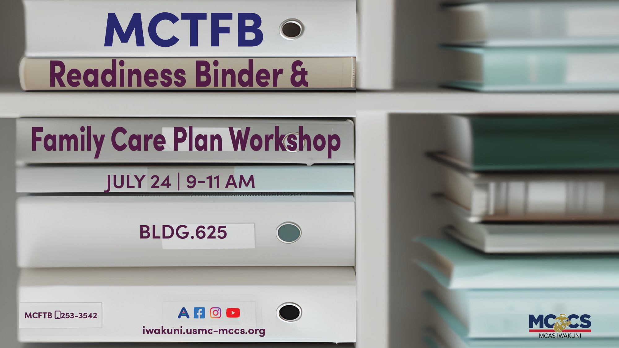 MCCS RDST: Readiness Binder & Family Care Plan Workshop