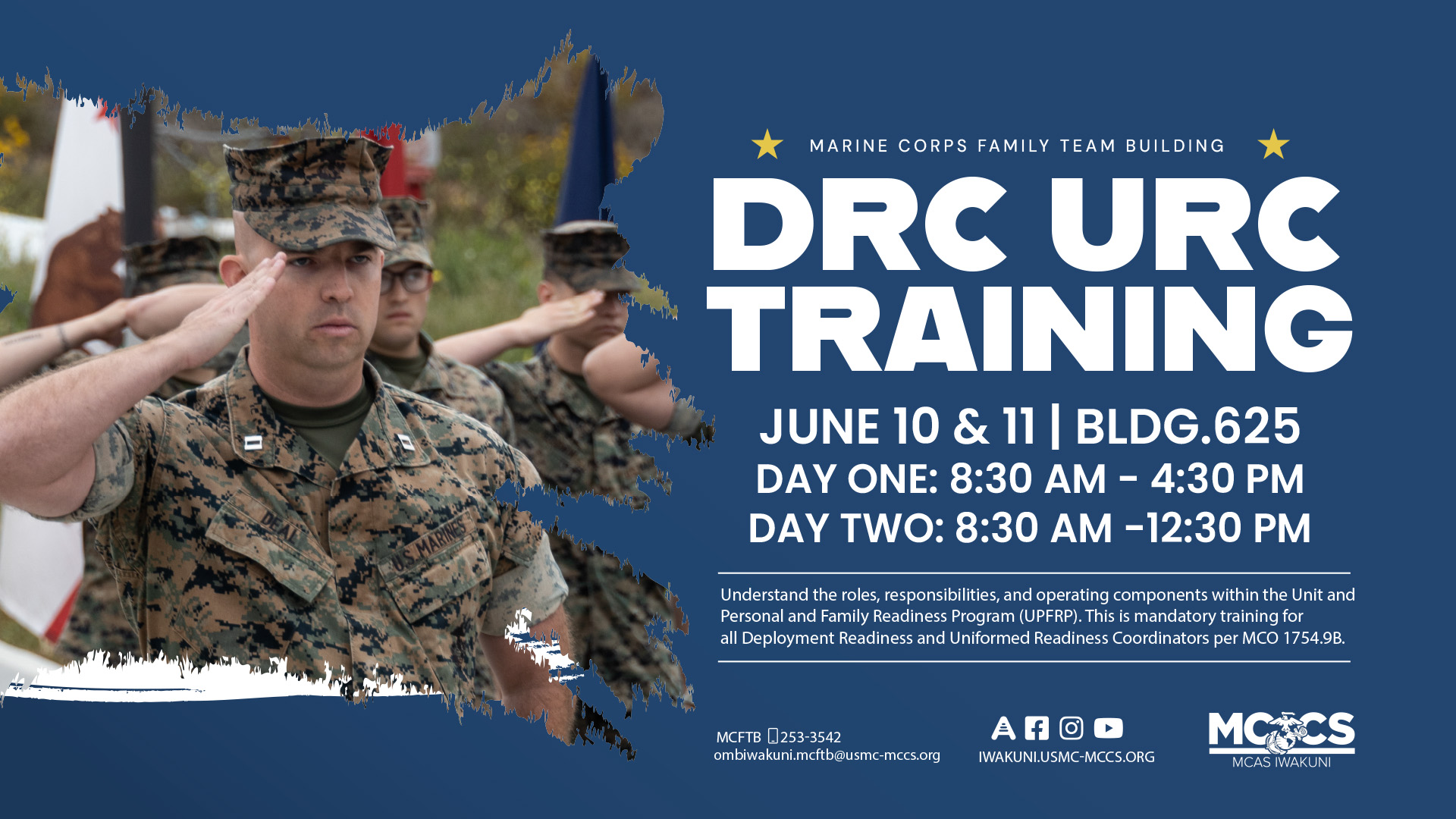 MCCS Deployment/Uniformed Readiness Coordinator (DRC/URC) Training
