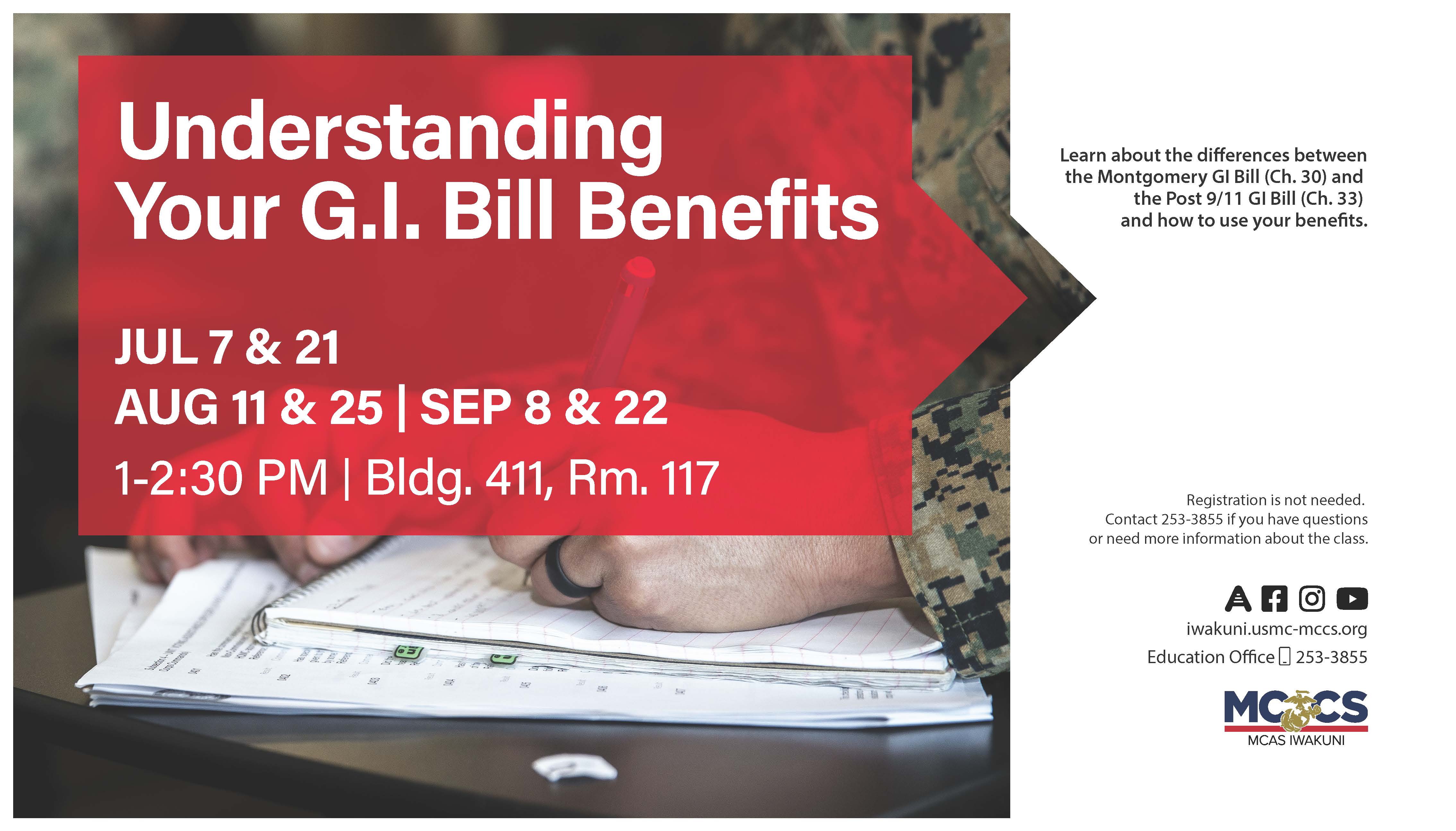 MCCS Understanding Your GI Bill Benefits