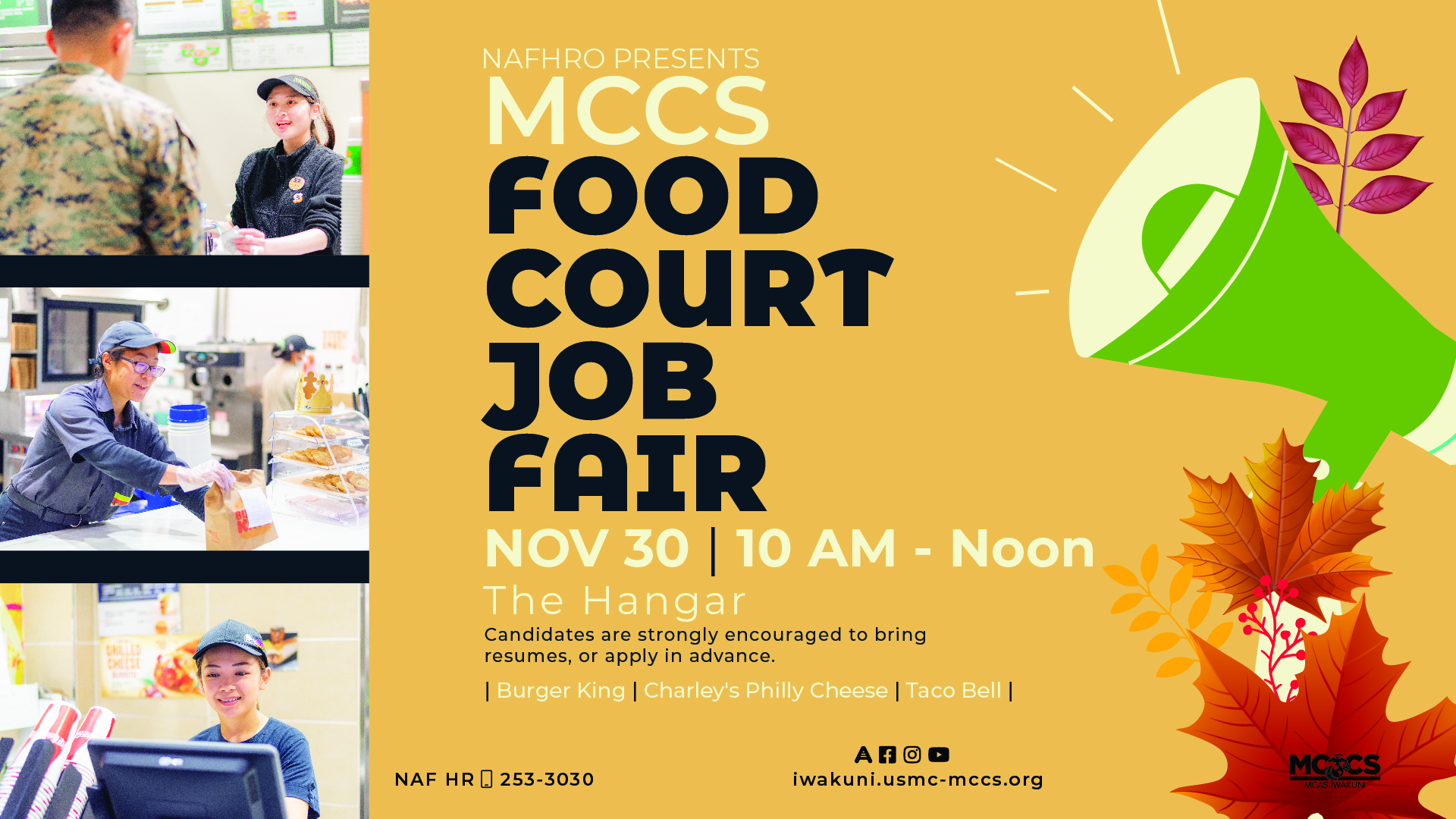 MCCS Food Court Job Fair