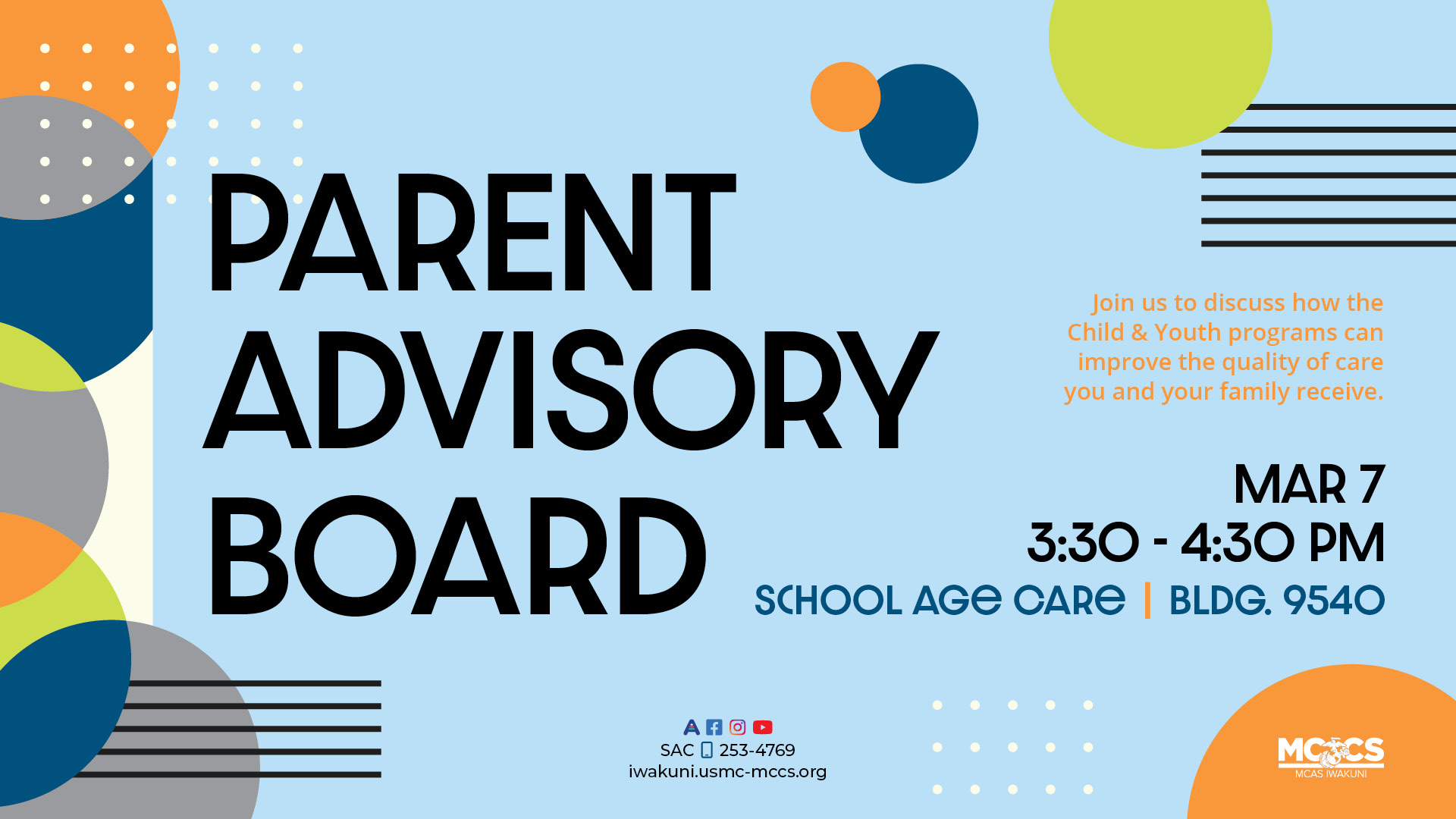 Parent Advisory Board Meeting
