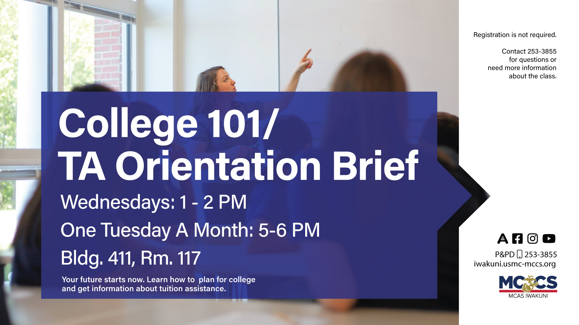 MCCS College 101 / TA Orientation Brief