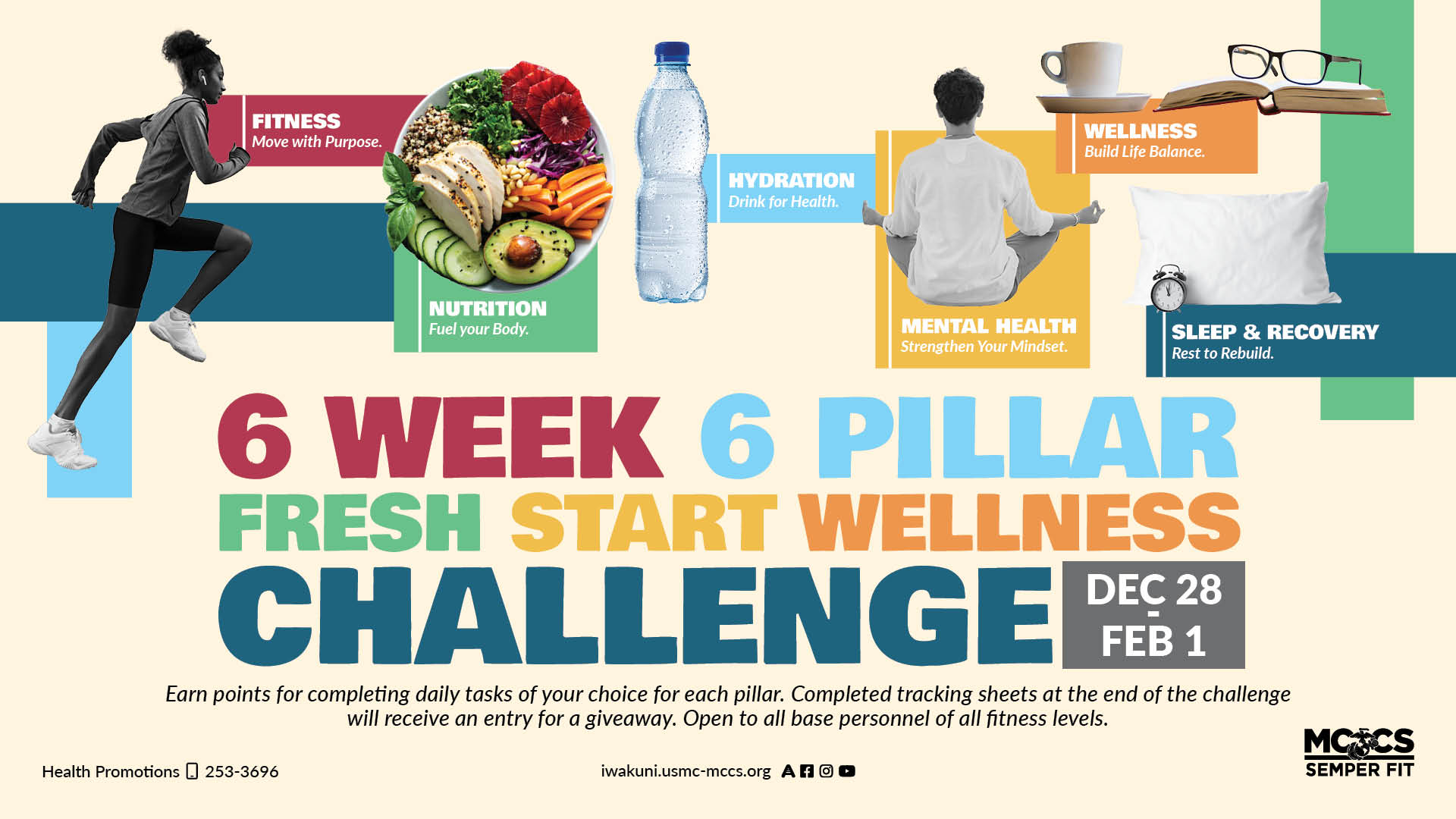 MCCS Fresh Start Wellness Challenge: 6 Pillars in 6 Weeks