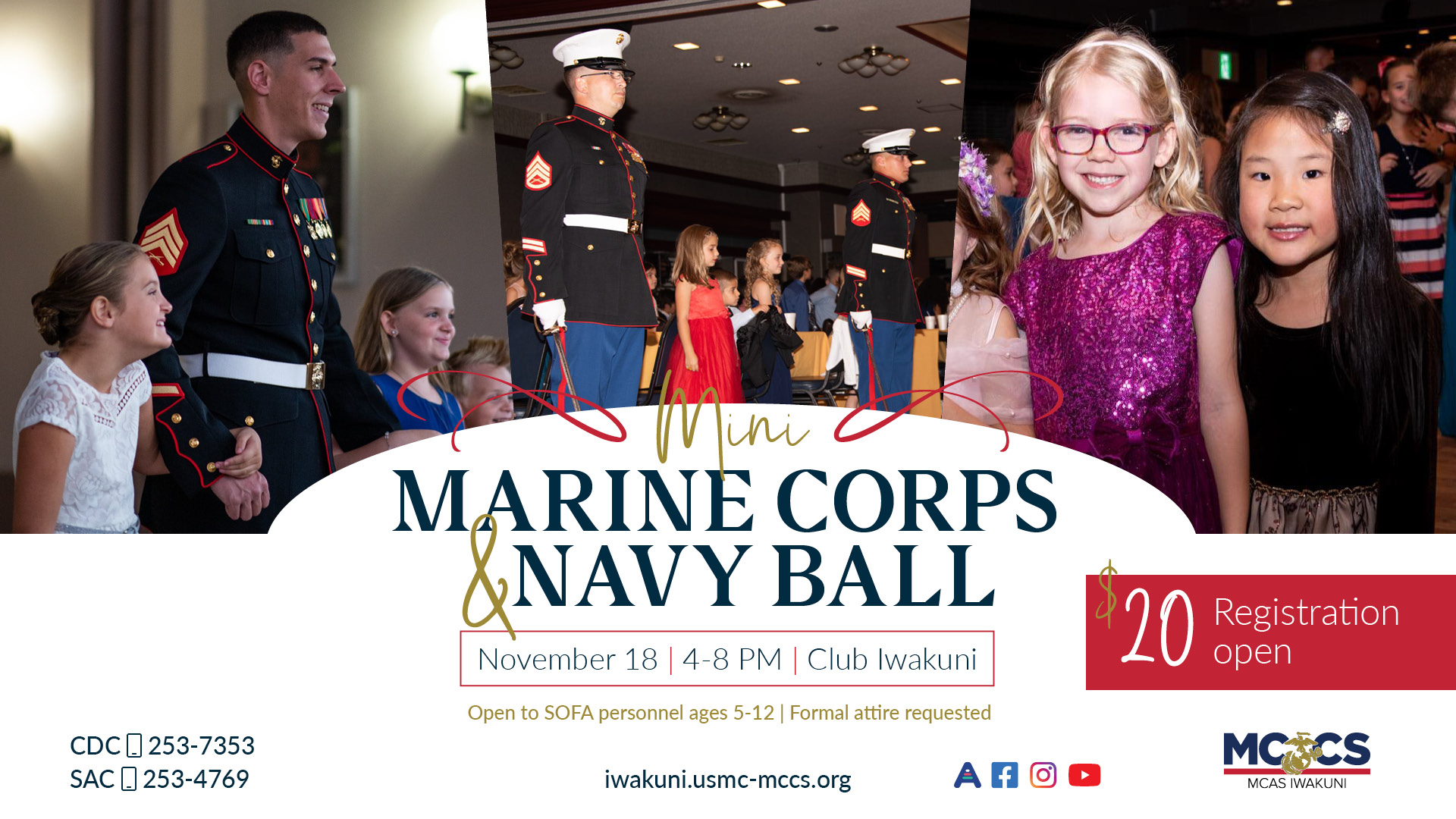 Mini Marine Corps & Navy Ball