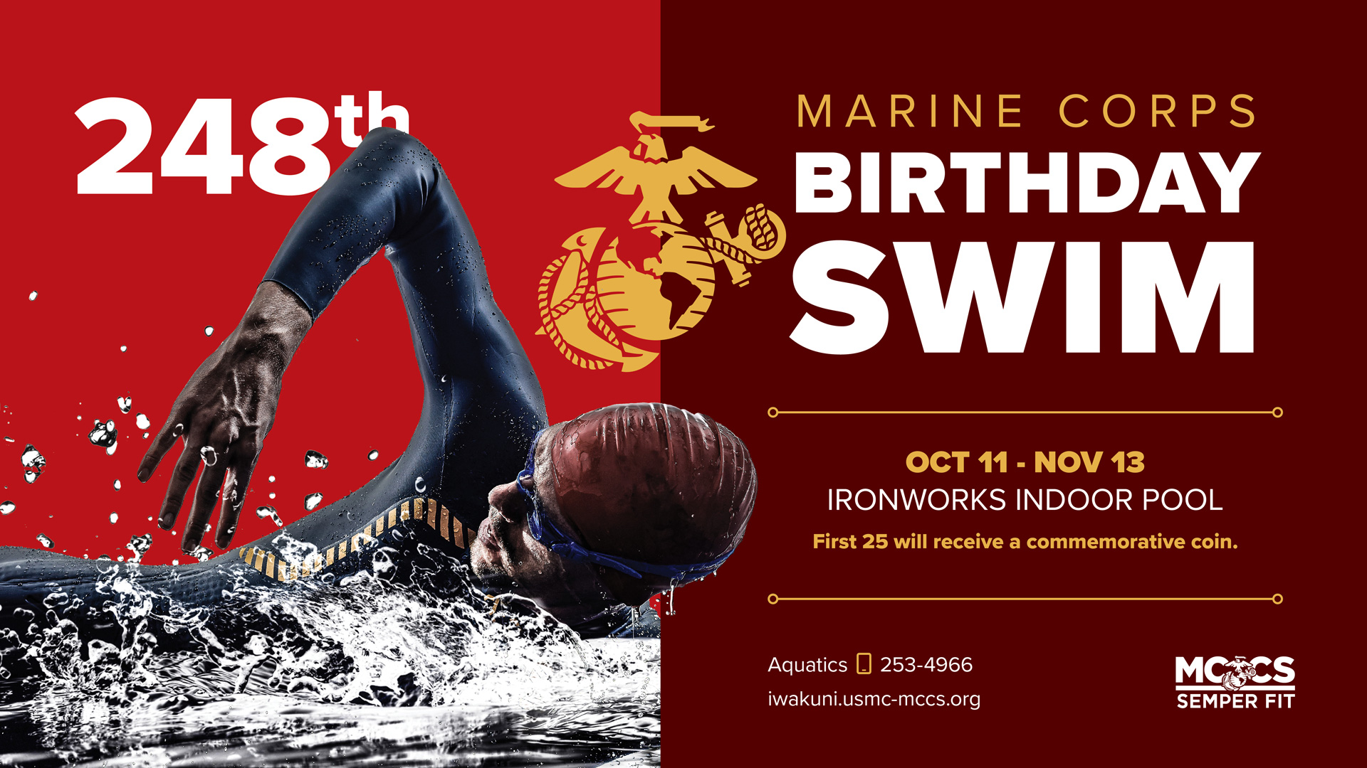 Marine Corps Birthday Swim 2023
