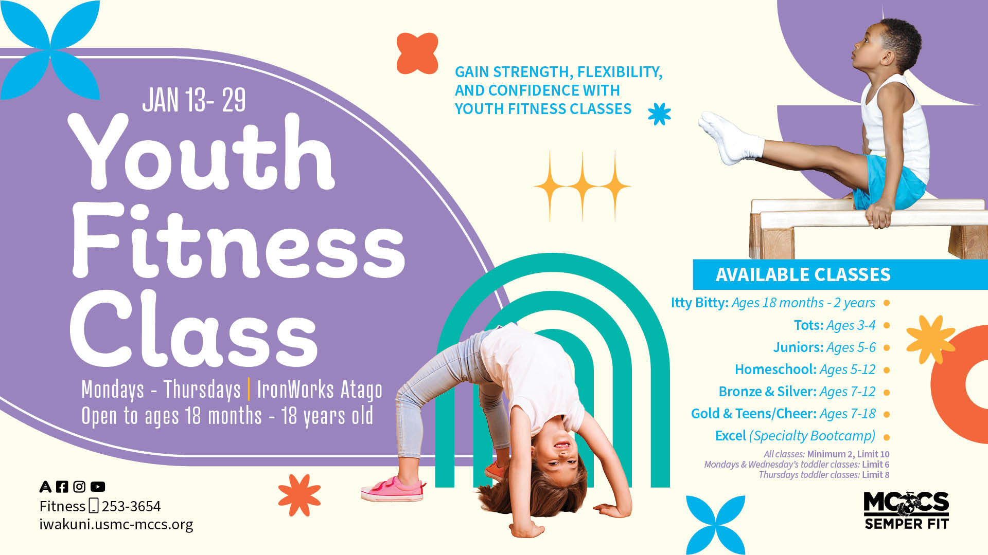MCCS Youth Fitness Classes - January
